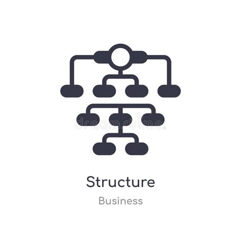Structure Outline Icon Isolated Line Vector Illustration From Business Collection Stock Vector