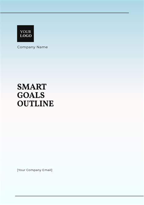 Free Smart Goals Outline Template To Edit Online