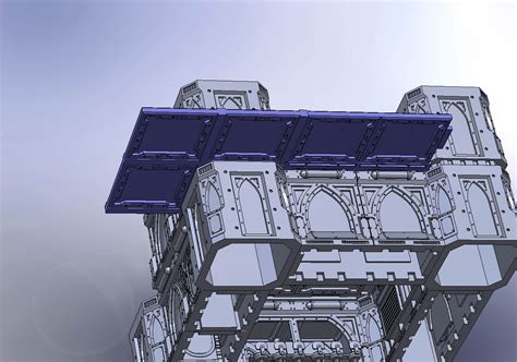 STL File ZONE MORTALIS Additional FLOOR For Walls And Columns Part23D