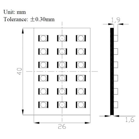 18 Led Rectangular Illuminator Panel