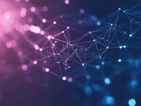 Abstract Network Of Interconnected Dots And Lines Stock Illustration Illustration Of Science