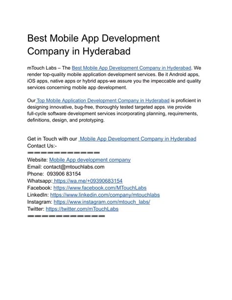 Ppt Best Flutter App Development Company In Hyderabad Powerpoint