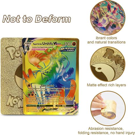 Vitnette Paquete De 100 Tarjetas Doradas Caja De Mazo Tcg Surtido De Tarjetas Raras De Lámina