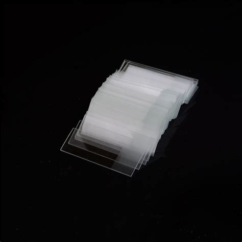 50pc Clear Glass Educational Microscope Slides Sch Grandado