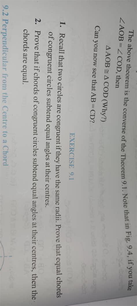 The Above Theorem Is The Converse Of The Theorem 91 Note That In Fig 9 The Above Theorem Is The Converse Of The Theorem 91 Note That In Fig 9