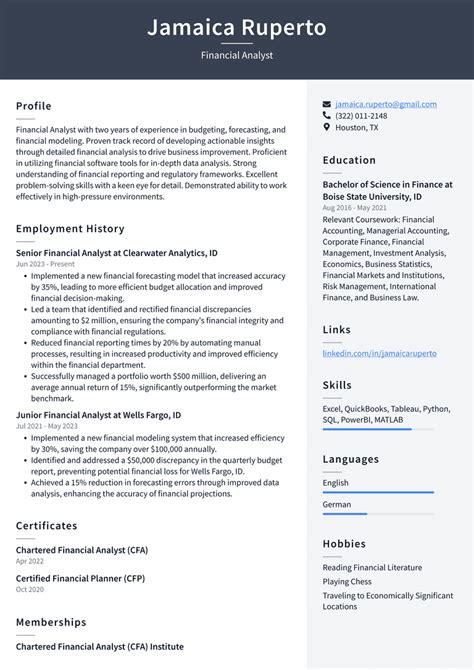 Oracle Financial Analyst Resume Examples Resumecat