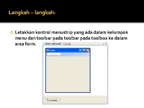 Pemrograman Visual Desain Kontrol Menubar Toolbar Statusbar Dan