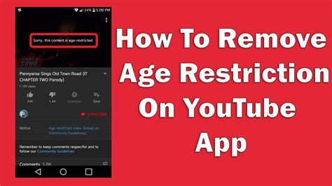How To Remove Age Restriction On YouTube App YouTube