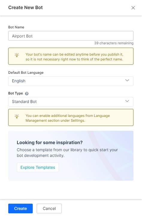 creating a simple bot kore ai documentation v9 1