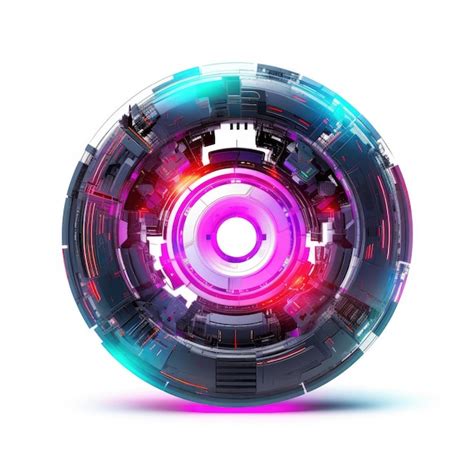 Premium Ai Image Glowing Circuits And Neon Ball Embracing Cyberpunk Tech In A Digicode World