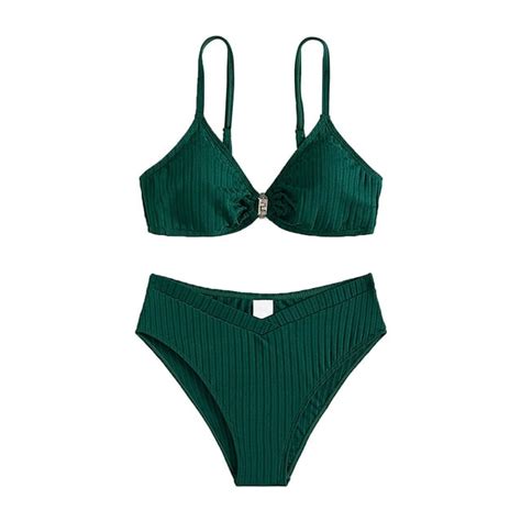 Tween Girls High Waisted 2 Piece Swimsuit Size 13y For 11 13 Years