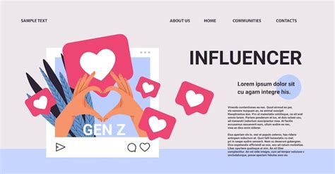 Social Media Influencer Generation Z Lifestyle Konzept Neuer Moderner