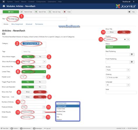 Cách Làm Trang Web Tin Tức Bằng Joomla Buaxuavn