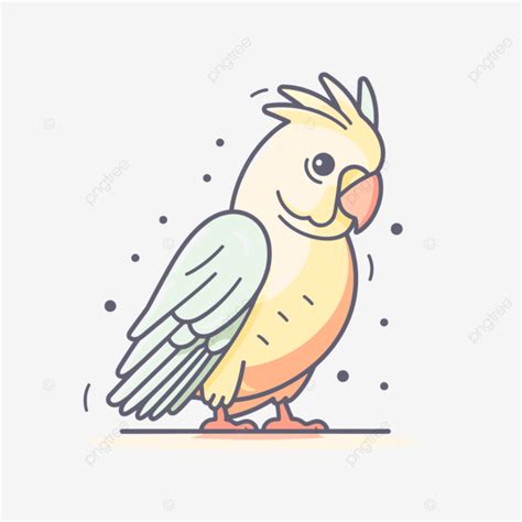 動物鳳頭鸚鵡圖標矢量設計插畫模板 玄凤鹦鹉 线性图标 平面圖標向量圖案素材免費下載，png，eps和ai素材下載 Pngtree
