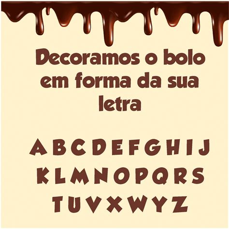 Bolo Letra à Escolha Entrega em 6h ChefPanda