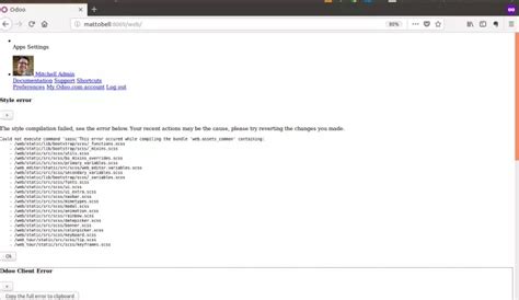 Fixing Styling Errors On Odoo 12 Just Odoo