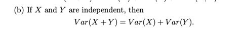 Solved B If X And Y Are Independent Then Chegg