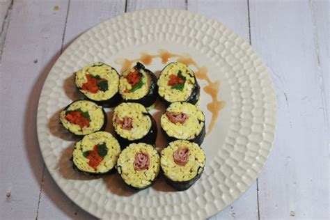 건강식 계란 폭탄 김밥