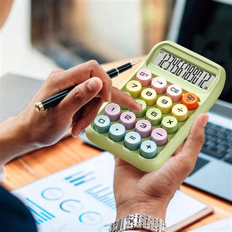 Hengdidi Ergonomic Round Key Calculator Multifunctional Office Tool