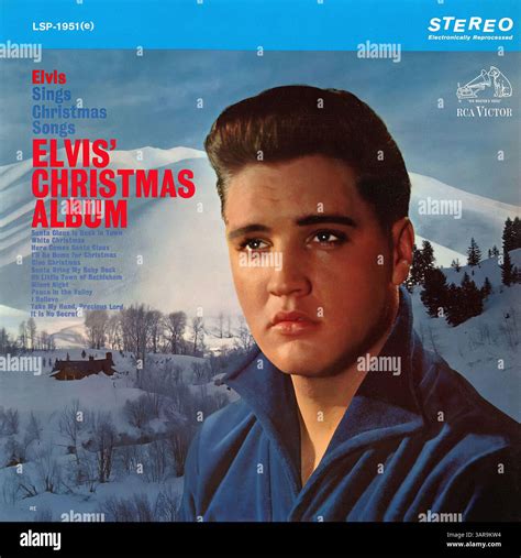 Elvis Presley Elvis Christmas Album Vintage Vinyl Record Cover