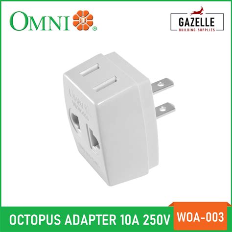 Omni Octopus Adapter Triple Tap To Flat Pin Plug Adapter Outlet Adapter Socket Adapter WOA