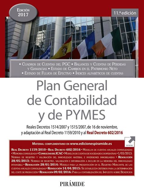 Cuadro De Cuentas Del Plan General De Contabilidad Para Pymes