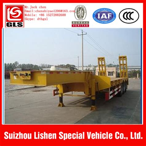 확장 가능한 로우 베드 트레일러 의 고품질 확장 가능한 로우 베드 트레일러