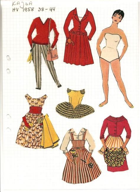 Pin By Kim Herring On 4 Paper Dolls—vintage Fashion Paper Dolls