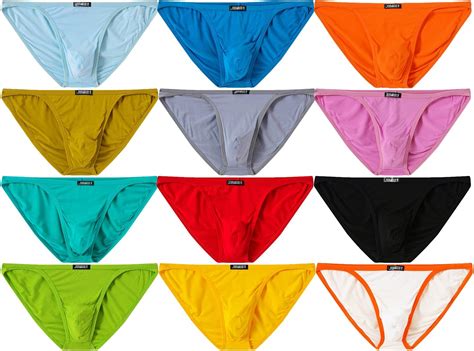 Jinshi Mens Bamboo Underwear Sexy Bikini Briefs Low Rise At Amazon Men