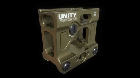 Unity Tactical Fast Aimpoint Micro Mount 3d Model By Alex
