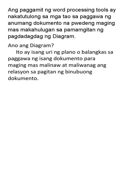 Ang Paggamit Ng Word Processing Tools Ay Nakatutulong Sa Mga Tao Sa