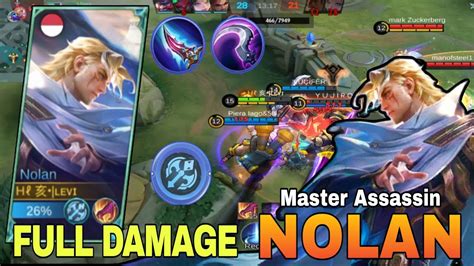 Top Global Build Nolan Gameplay New OP Assassin MLBB YouTube