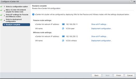 Vcenter High Availability