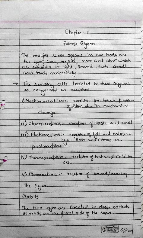SOLUTION Sense Organs Class Th Icse Studypool
