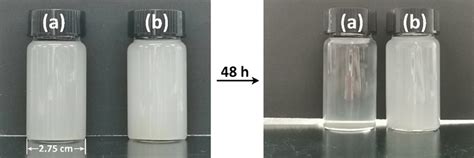 Nano Tio2 Sedimentation Experiment A Nano Tio2 In Water B Nano Tio2 In Download Scientific