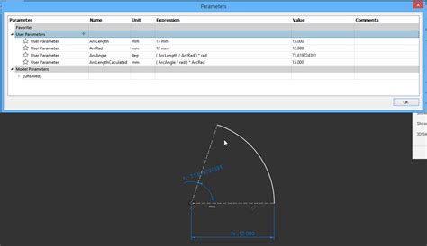 solved dimension arc length in a sketch autodesk community