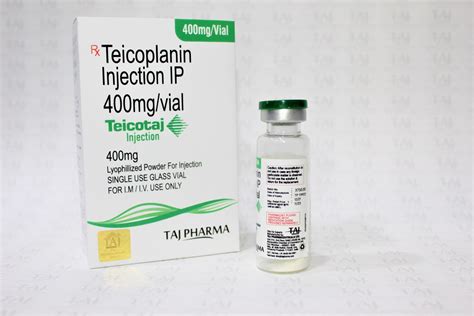 Teicoplanin Injection 400 Mg Best Price Taj Generics Pharmaceuticals
