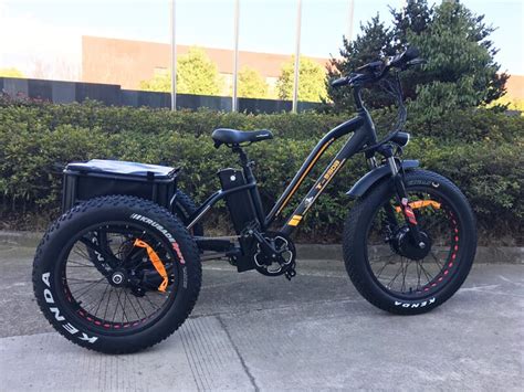 T 950b 750w Black Electric Tricycle Fat Tire Bpm Imports