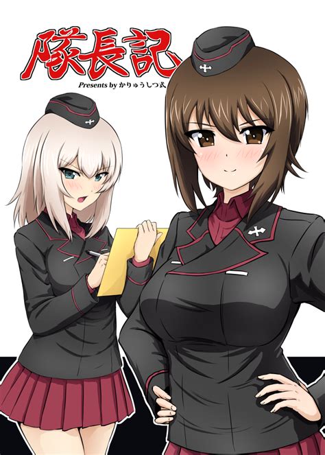 Nishizumi Maho And Itsumi Erika Girls Und Panzer Drawn By Diesel