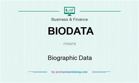 What Does Biodata Mean Definition Of Biodata Biodata Stands For