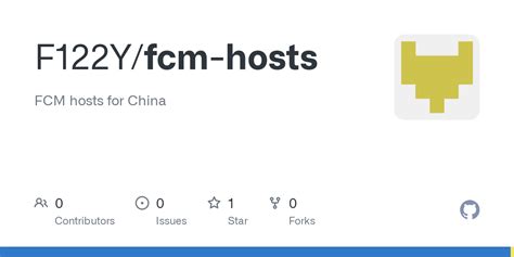 Github F122yfcm Hosts Fcm Hosts For China