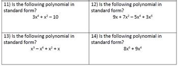 Polynomial Review Worksheet By TAG Team Algebra Activities TpT