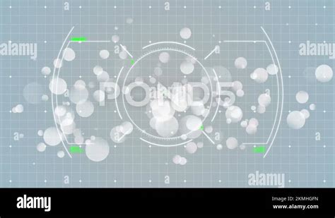 Animation Of White Spots Over Circular Scope Scanning And White Grid