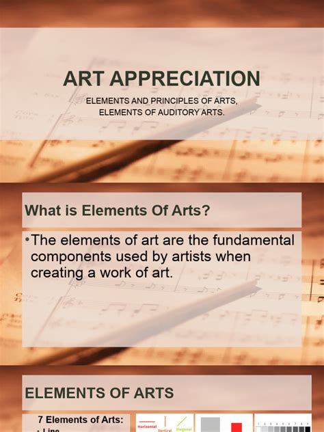 Art Appreciation Pdf Composition Visual Arts Tempo