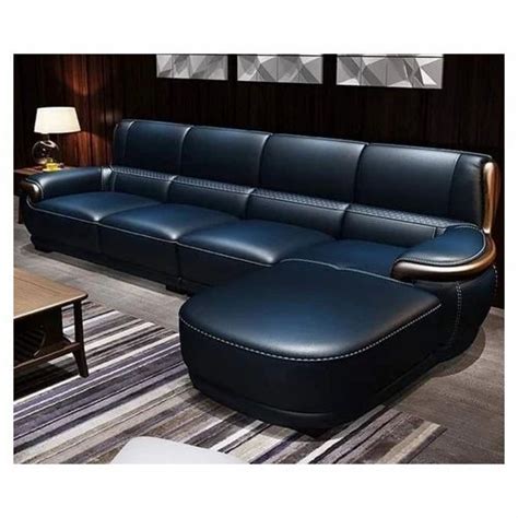 Aluminum 5 Seater Blue Leather Sofa Set At Rs 75000set In Gopalganj