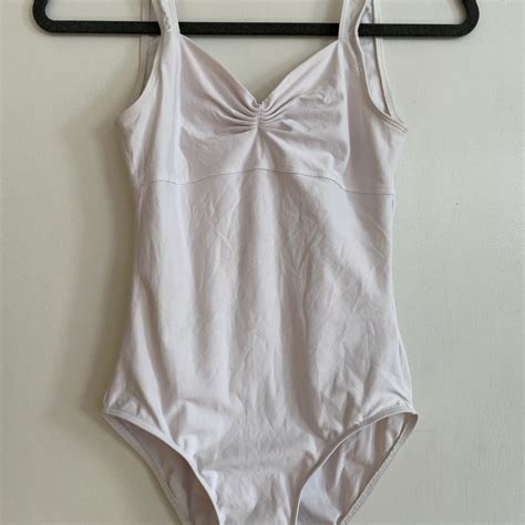 Wear Moi White Ballet Leotard Medium Depop