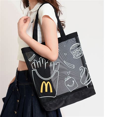 Mcdonalds Mesh Large Capacity Shoulder Bag Mcdonalds Surrounding