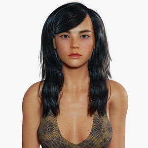 Free Obj Photorealistic Female Nude D Model Models Turbosquid