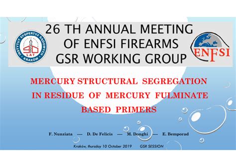 Pdf Mercury Structural Segregation In Residue Of Mercury Fulminate