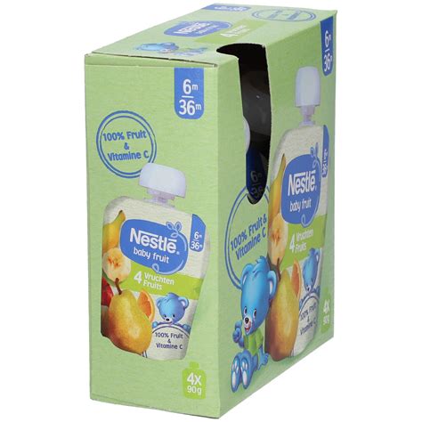 NESTLE Baby Fruit Trinkflaschen mit 4 Früchten 4x90 g Shop Apotheke